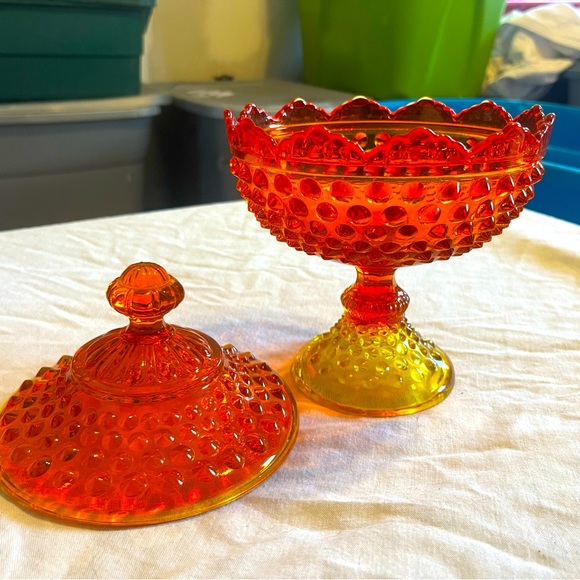 Fenton | Dining | Vintage Fenton Hobnail Candy Dish | Poshmark